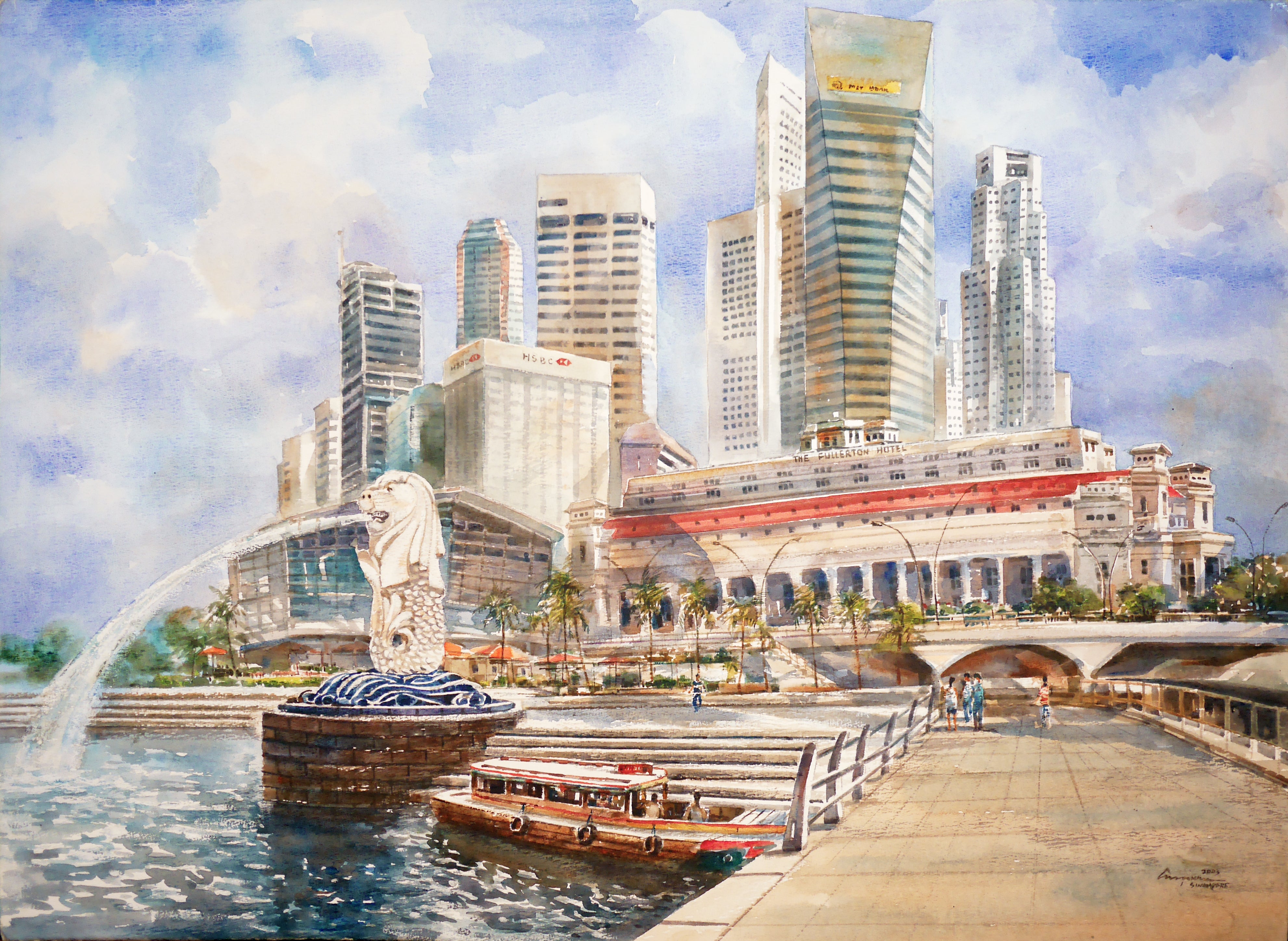 Merlion of Singapore (2003.806) – Eagle's Eye Art Gallery