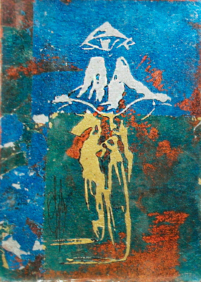 Single Cyclist (CD0240C) – Eagle's Eye Art Gallery